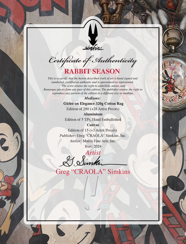 "Rabbit Season" – Greg 'CRAOLA' Simkins, Inc.