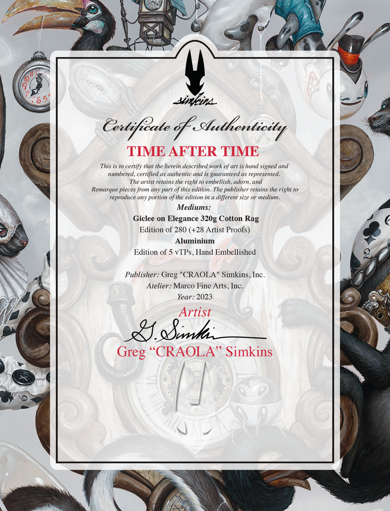 "Time After Time" – Greg 'CRAOLA' Simkins, Inc.