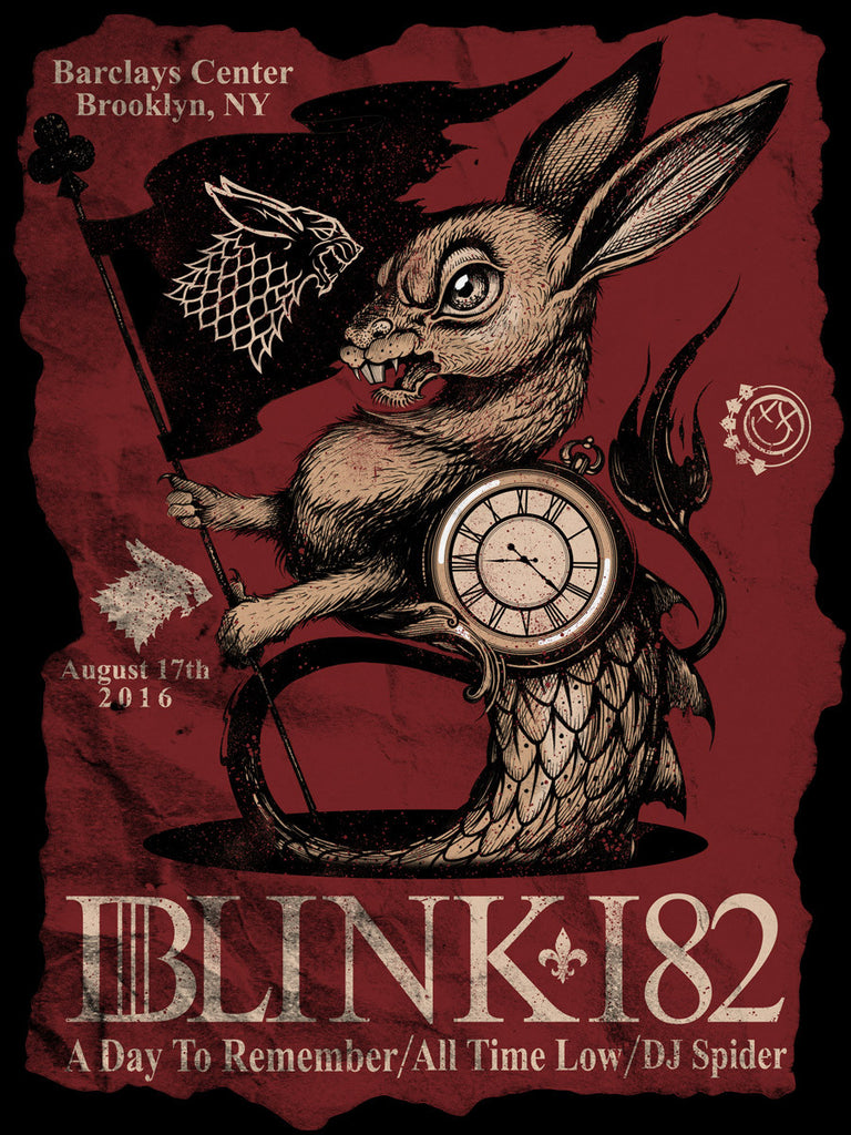 "Blink 182 - Brooklyn" Screen Print – Greg 'CRAOLA' Simkins, Inc.