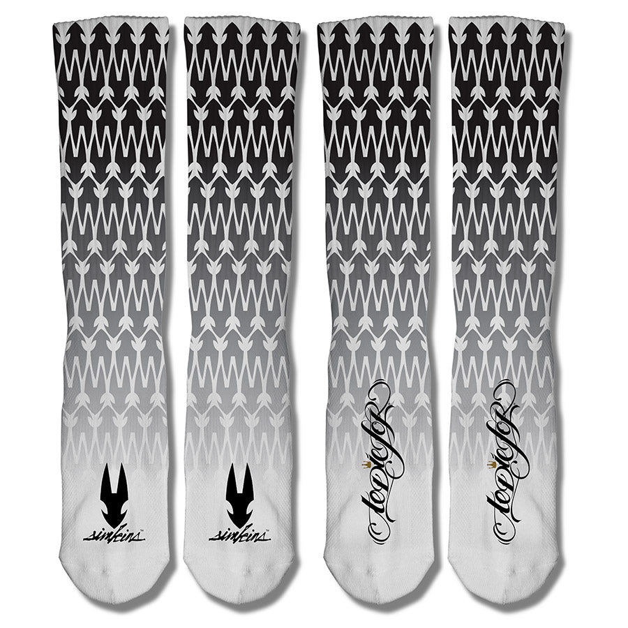 "Mask Pattern" Socks – Greg 'CRAOLA' Simkins, Inc.